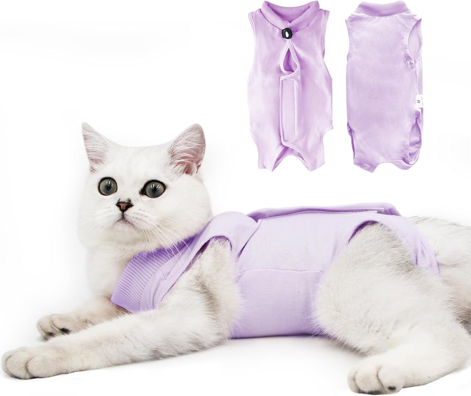 Cat Recovery Suit for Male and Female Surgical Post Surgery Soft Shirt ...