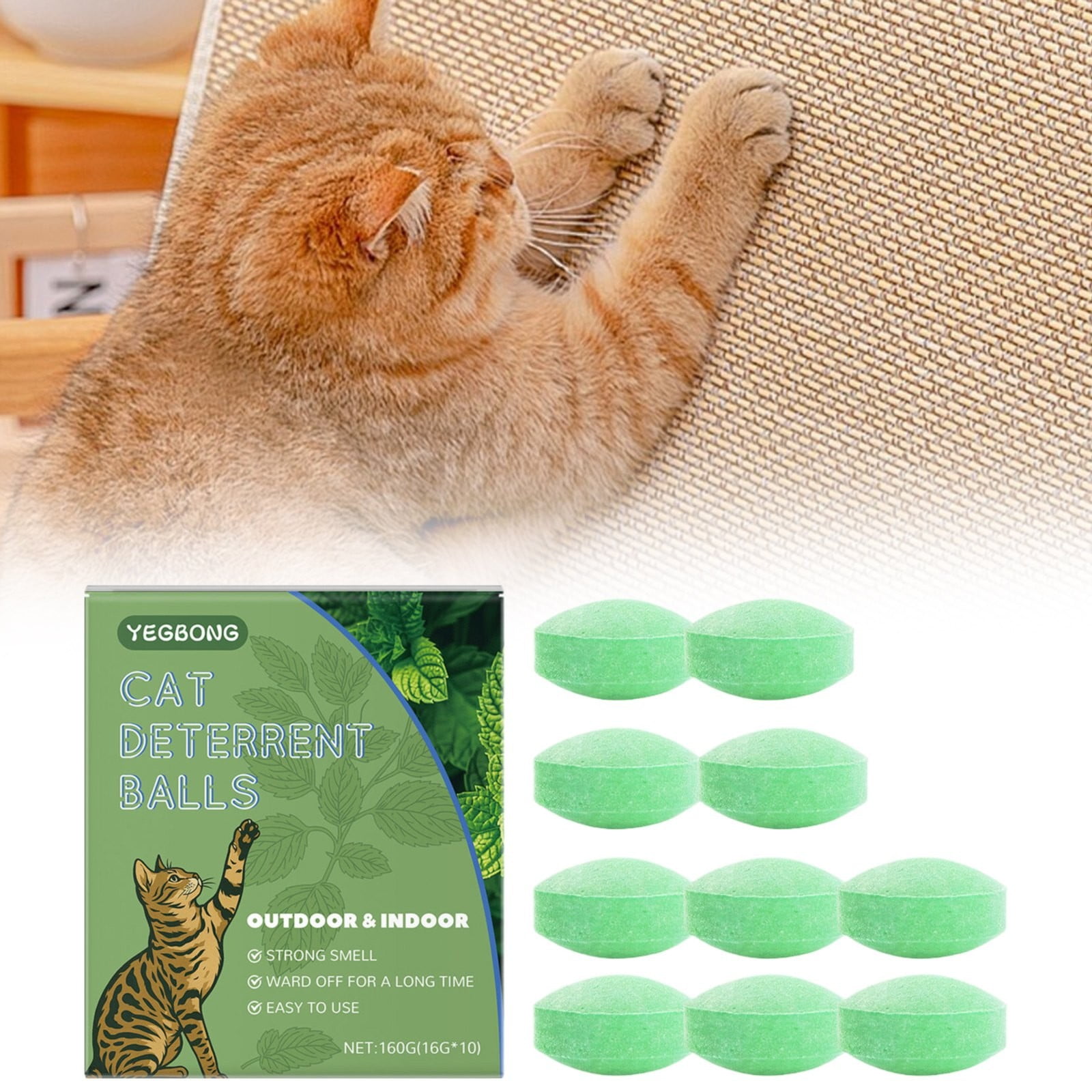 Cat Repellent Outdoor, Dog Repellent, Natural Peppermint Oil Cat&Dog ...