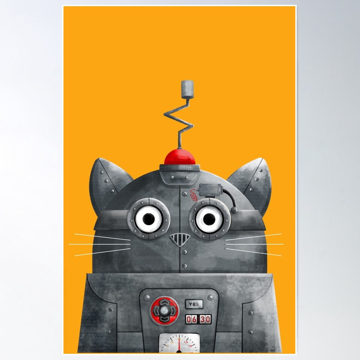 Cat Robot - C.A.T. Poster Wall Art Modern Wall Decor For Living Room ...