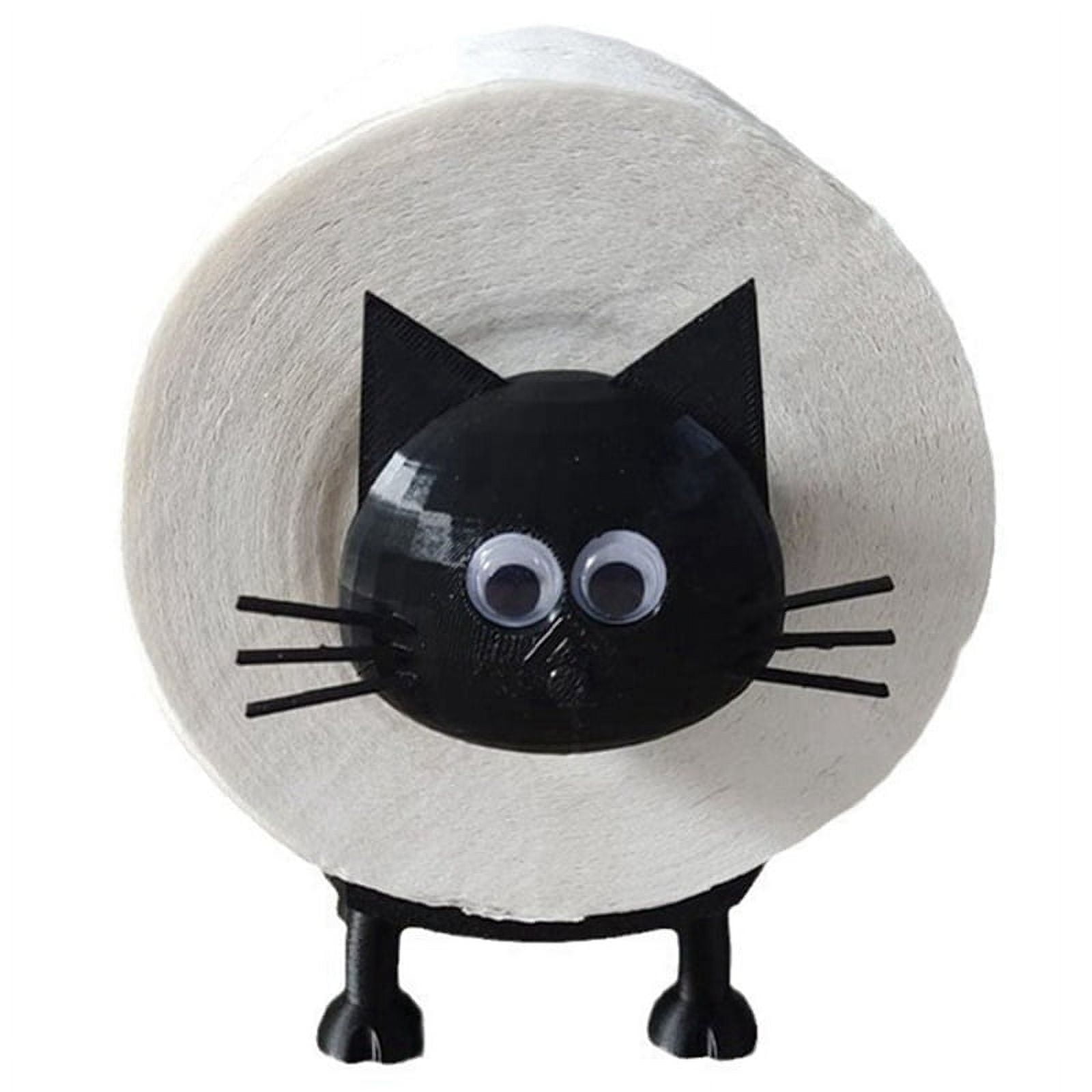 Cat Roll Holder Toilet Paper Holder Bathroom Set Paper Towel Roll ...