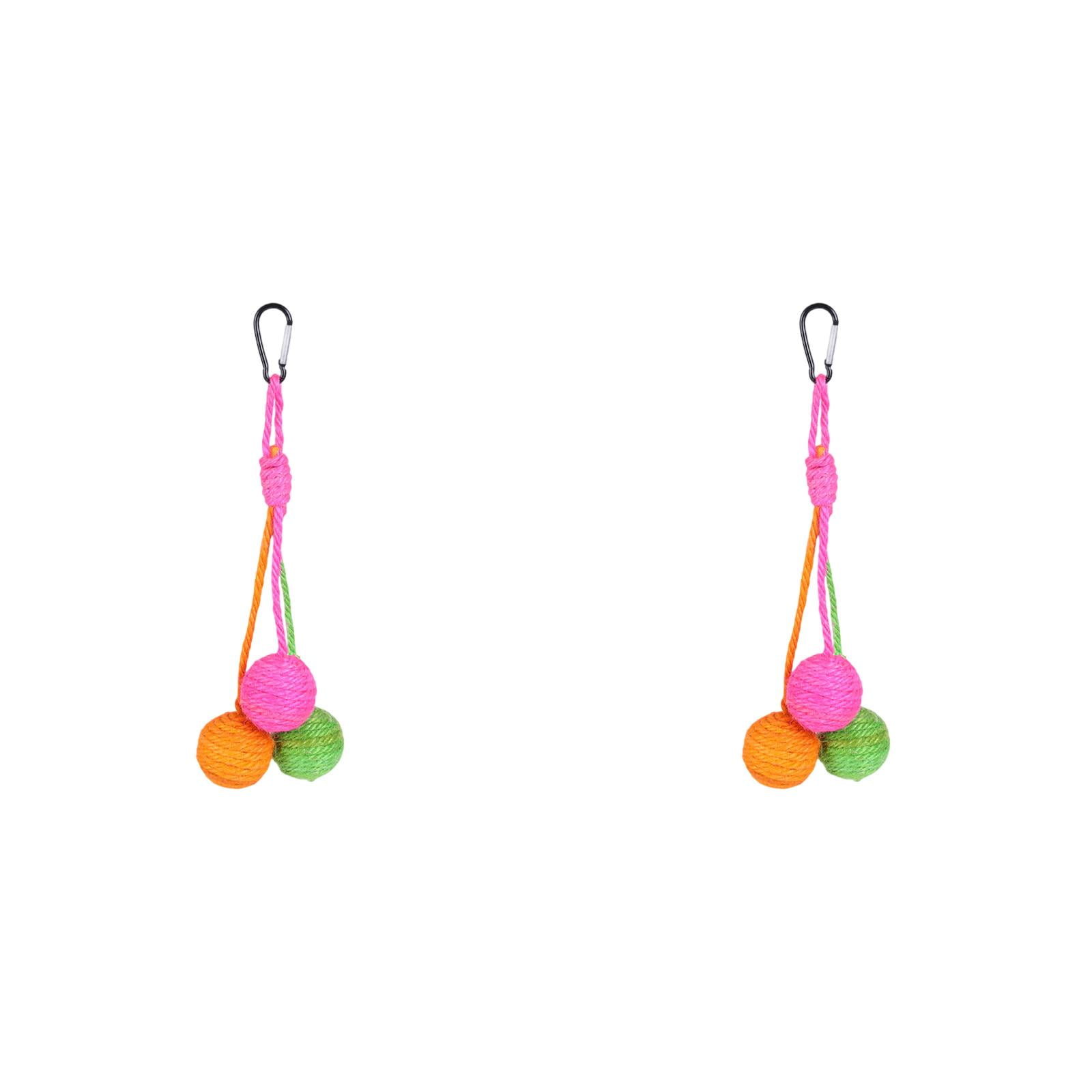 Cat Rope Scratching Teaser, Hanging Sisal Chew Toy for Door Knob 2 ...