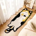 Cat Rug for Bedroom, Washable Cats Shaped Area Rug, Cute Cartoon Cat ...