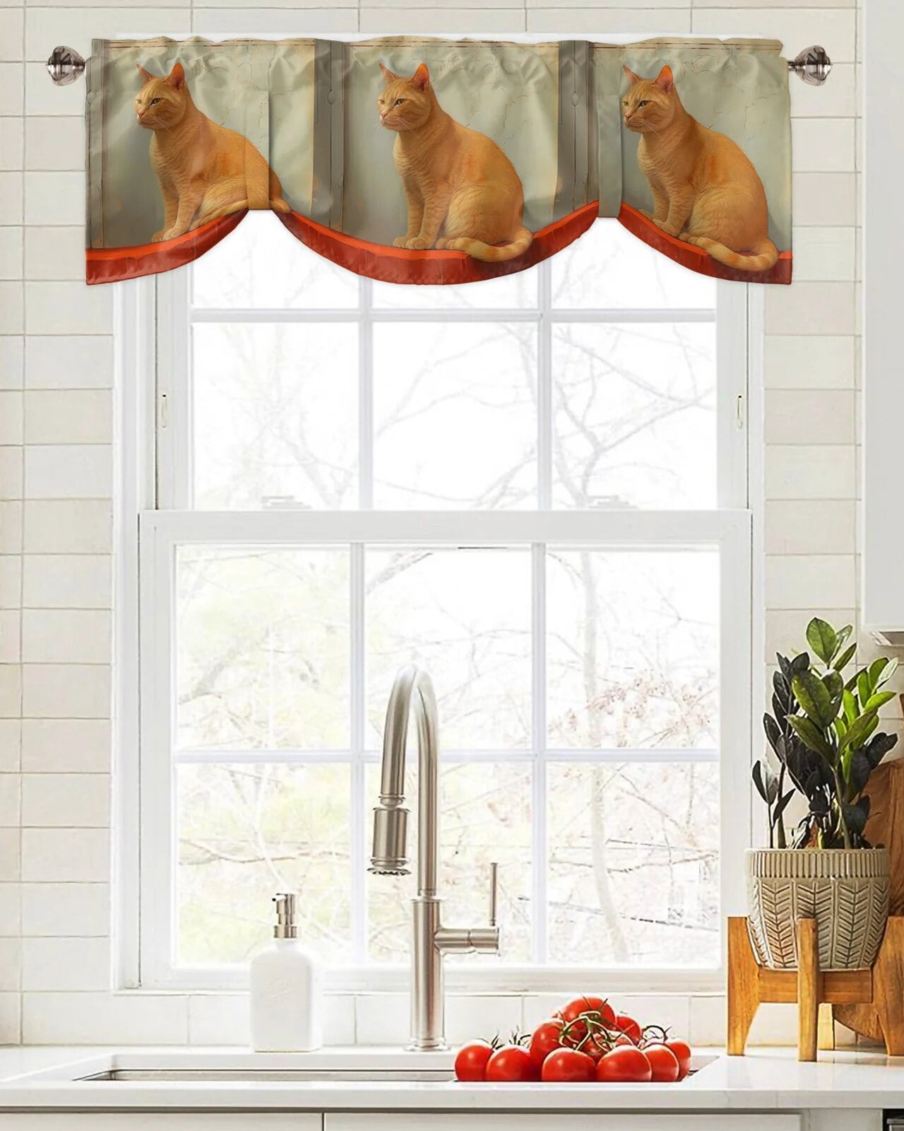 Cat'S Tattered Walls Window Curtain Living Room Kitchen Cabinet Tie-up ...