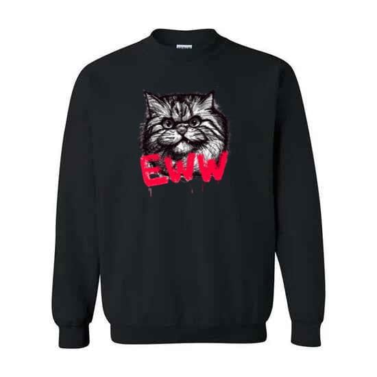 Cat Says Eww Funny Reaction Meme Cat Style Sweatshirt up to 5XL ...