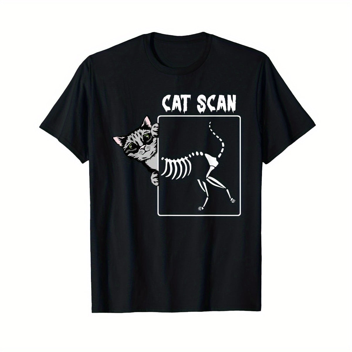 Cat Scan CT Funny Cat X Ray Pun Meme Rad Tech Cat Lover T-Shirt ...