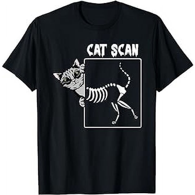 Cat Scan CT Funny Cat X Ray Pun Meme Rad Tech Cat Lover T-Shirt ...