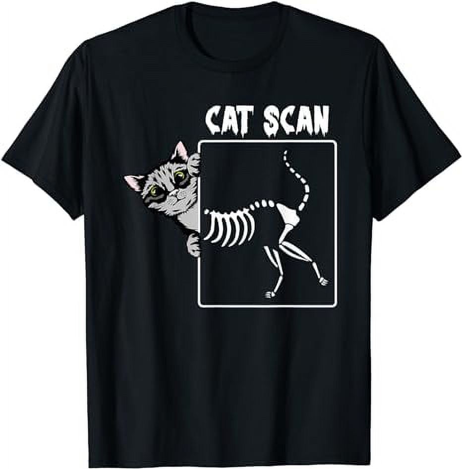 Cat Scan CT Funny Cat X Ray Pun Meme Rad Tech Cat Lover T-Shirt ...