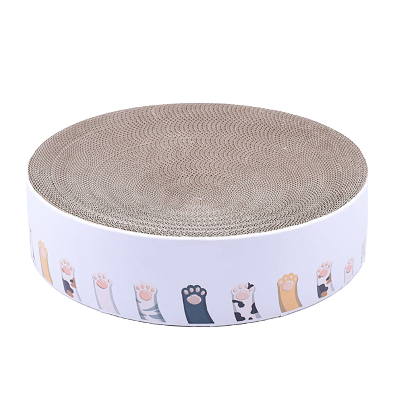 Cat Scratch Bed 2 In 1 Cardboard Cat Scratching Board Bowl Round Cat ...