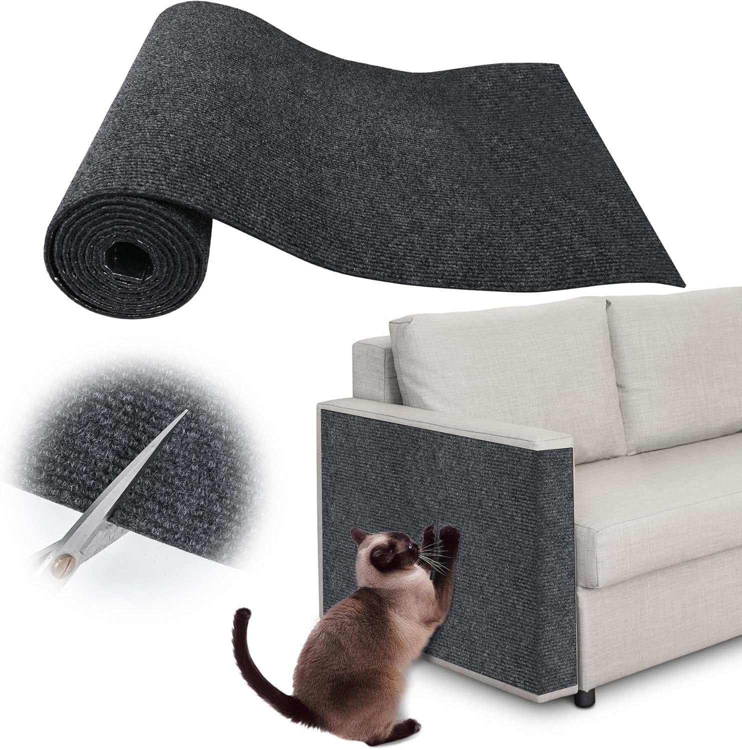 Cat Scratch Furniture Protector, 15.75" x 78.74" Couch Protector from ...