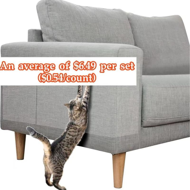 Cat Scratch Furniture Protector-60 Pack Single Side Couch Protector for ...