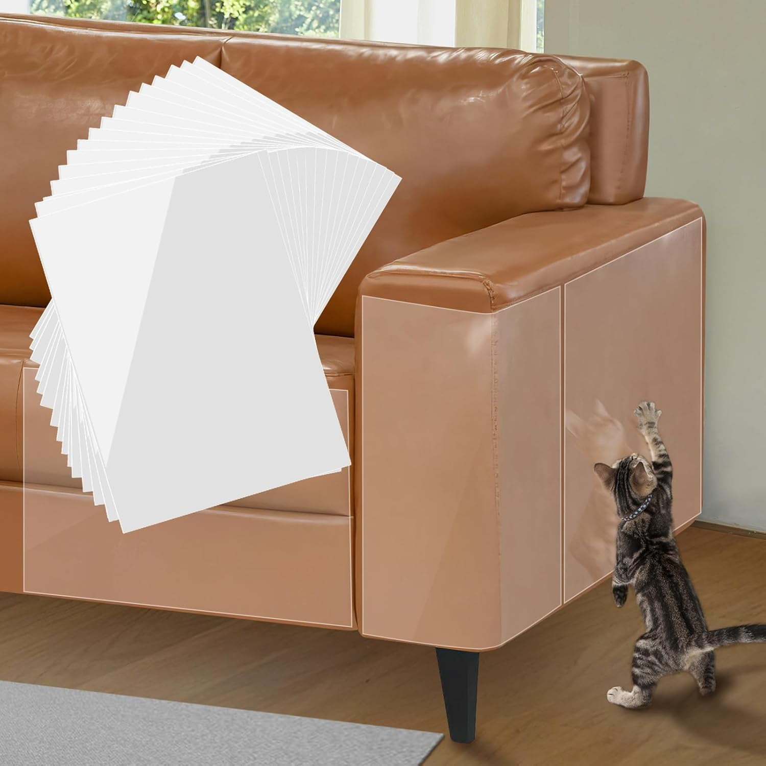 Cat Scratch Furniture Protector - Specially Designed for Leather ...