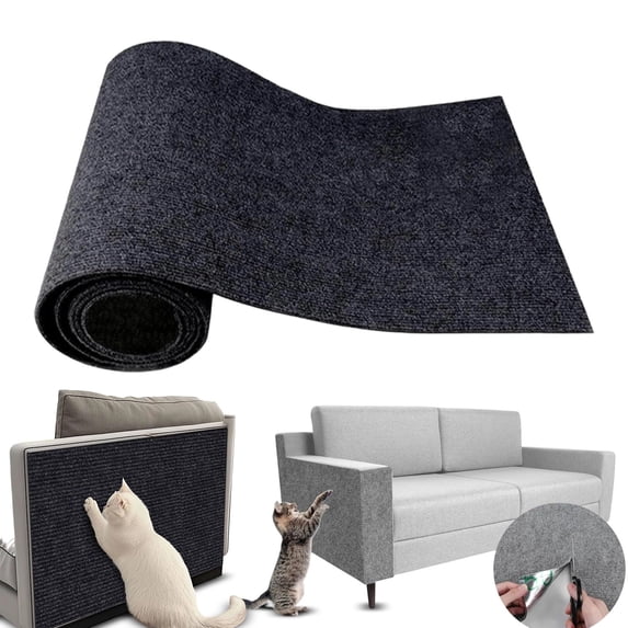 Cat Scratch Furniture Protector, Trimmable Self-Adhesive Carpet, DIY ...