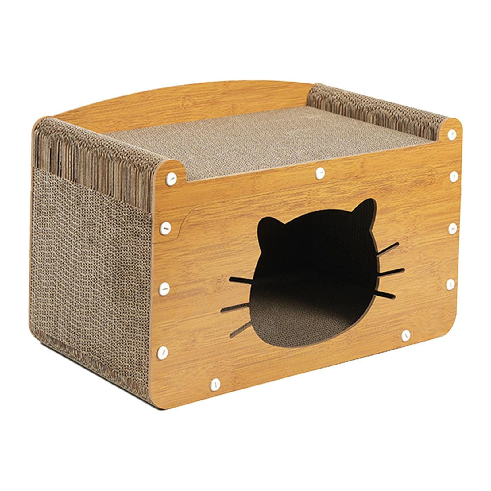 Cat Scratch House Cat Scratching Board with Entrance Furniture ...