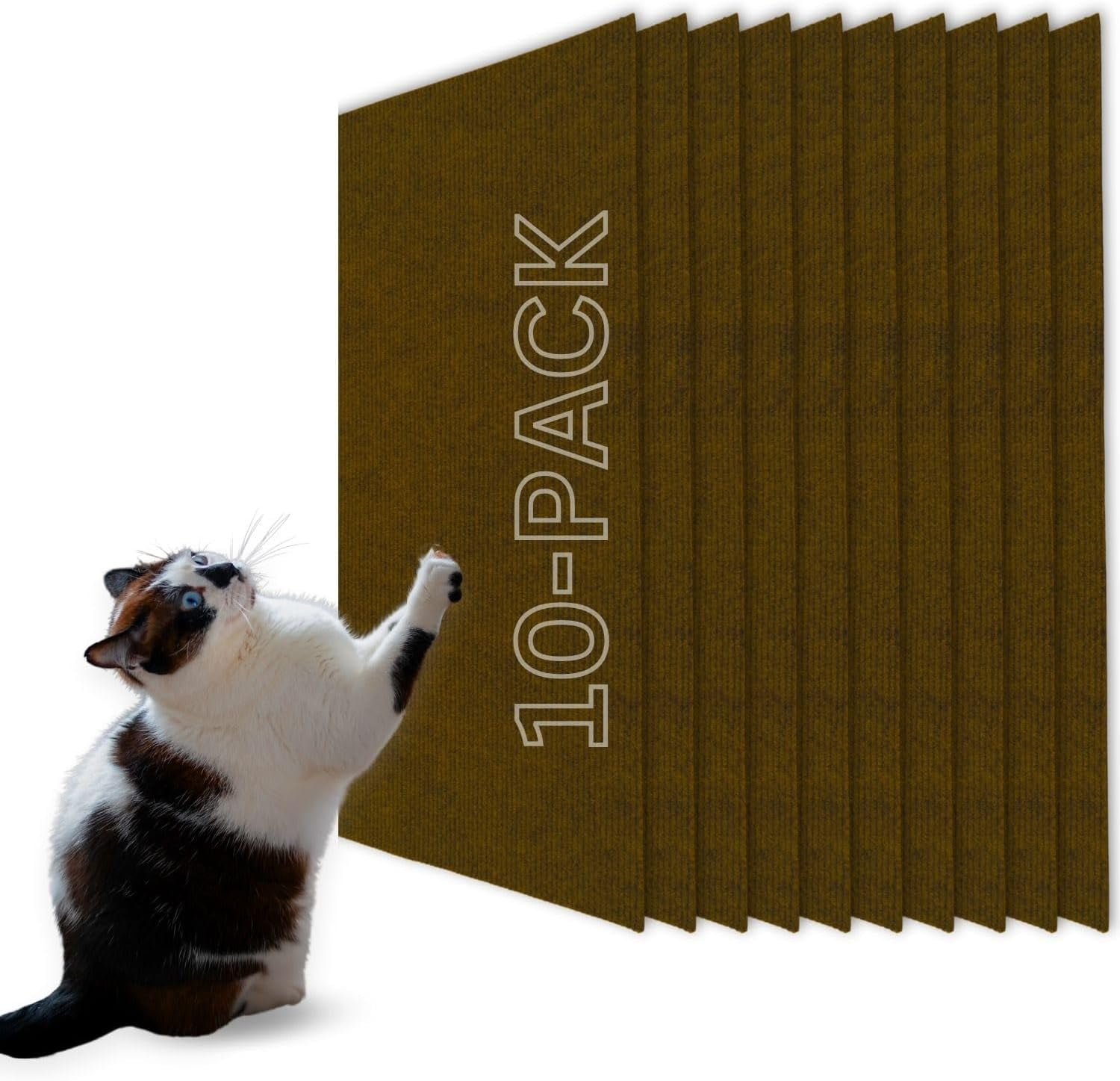 Cat Scratch Mat (3 Pack), 23.6’’ x 11.8’’ Cat Wall Stracther, Versatile ...