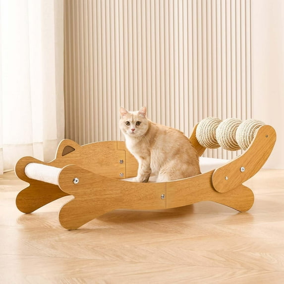 Cat Scratch Pad with Replacement Scratching Felt, Large Cat Scratcher ...
