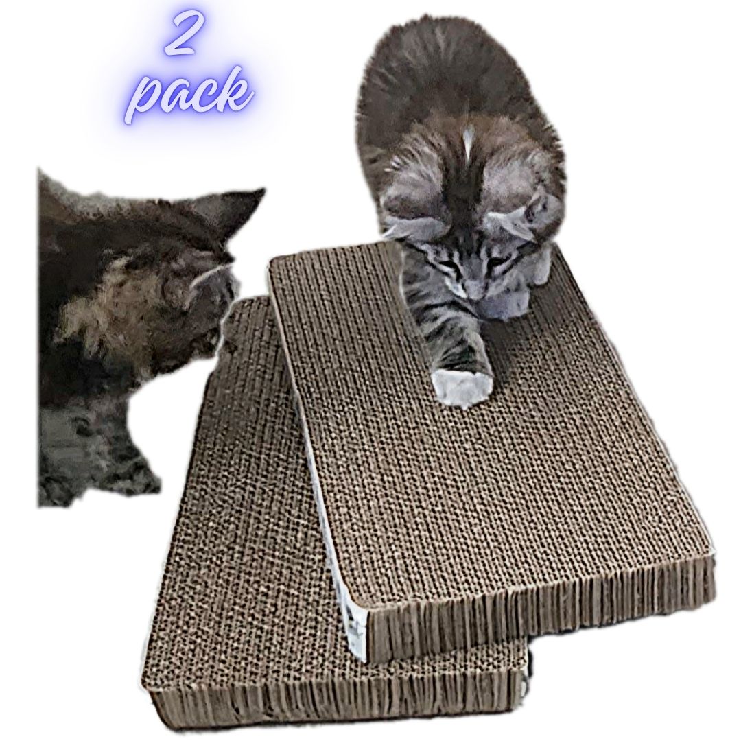 Ware Corrugated Reversible Replacement Cat Scratcher, Single, 2 Ct ...