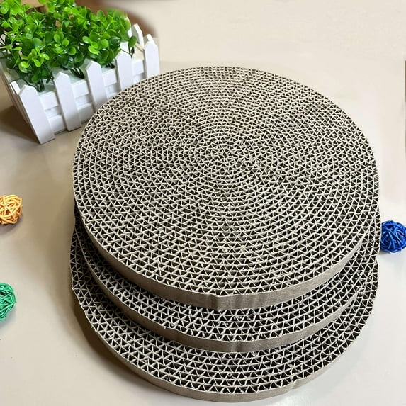 Cat Scratch Pads Round, Cat Scratcher Cardboards, Refill, Replacement ...