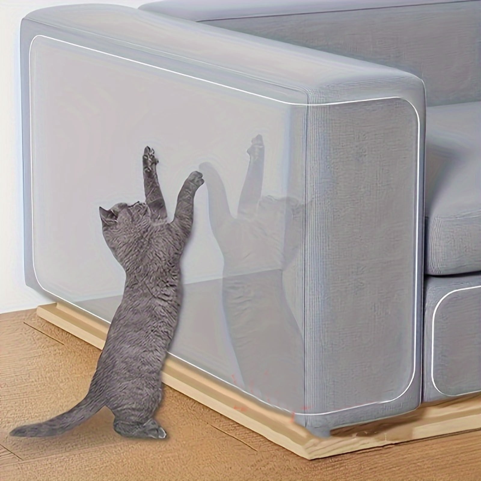 Cat Scratch Protector For Sofa, 15X45Cm (6X18Inch) Pvc Transparent ...