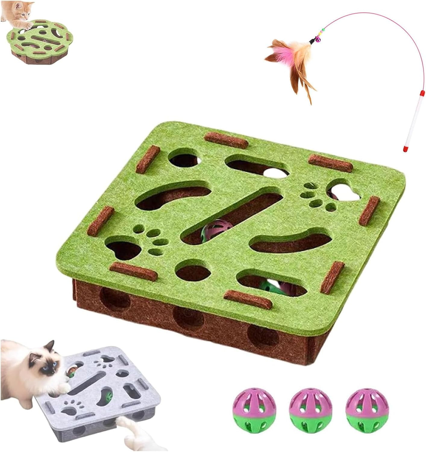 Cat Scratch Puzzle Enrichment Box - 2026 New Cat Nail File Enrichment ...