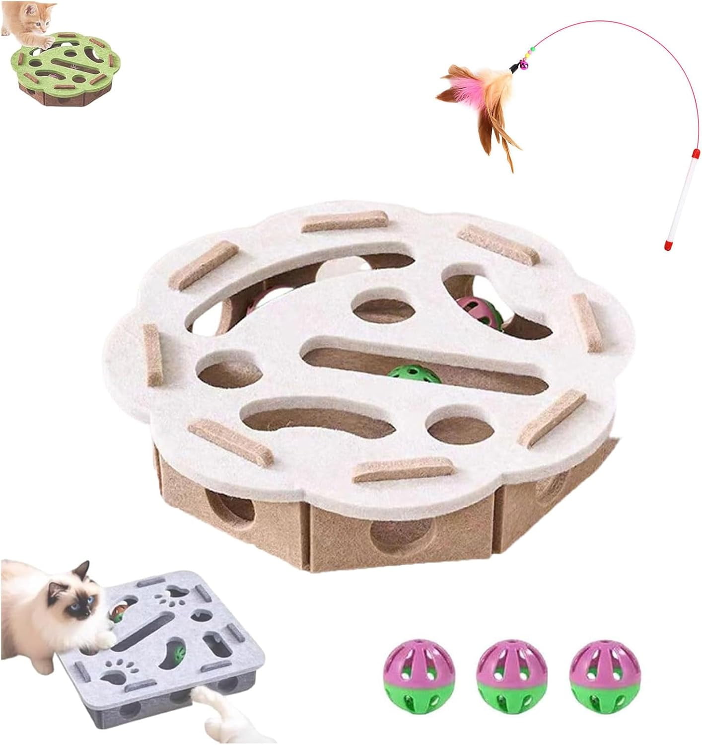 Cat Scratch Puzzle Enrichment Box - 2026 New Cat Nail File Enrichment ...