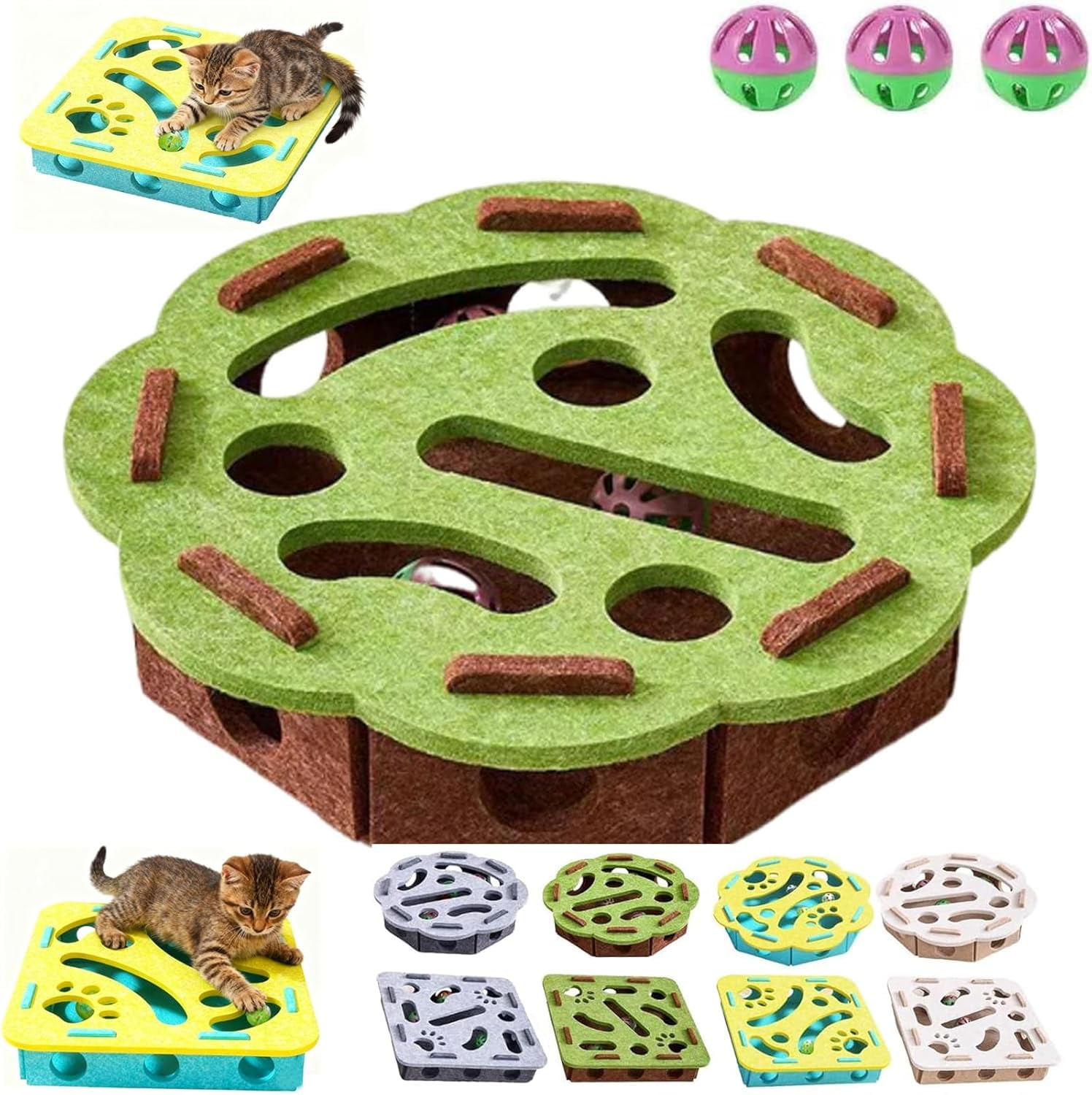 Cat Scratch Puzzle Enrichment Box,Cat Maze, Cats Scratch Puzzle ...