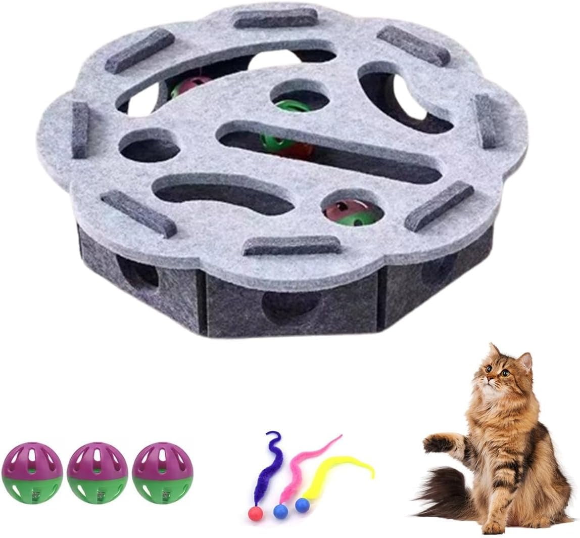 Cat Scratch Puzzle Enrichment Box, Cat Nail File Enrichment Box with ...