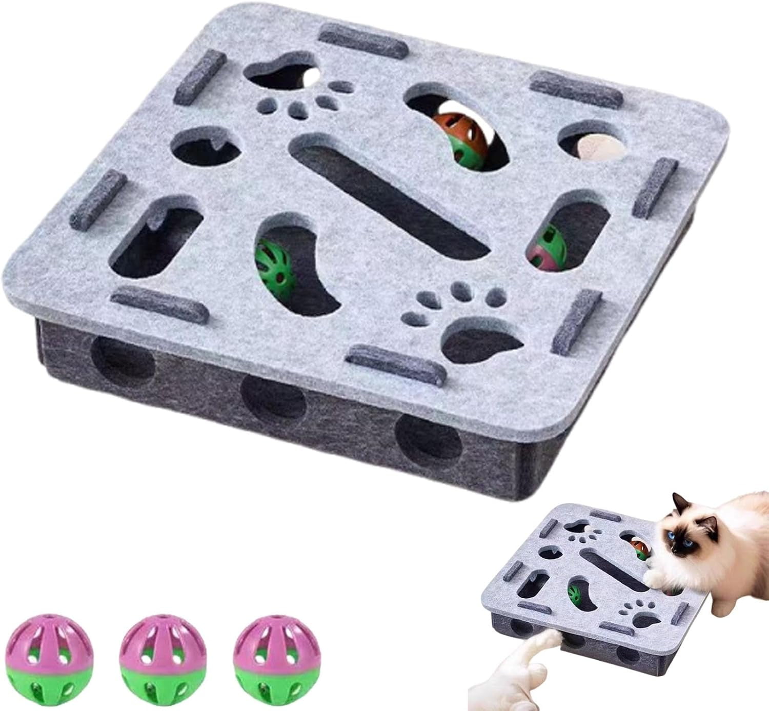 Cat Scratch Puzzle Enrichment Box, Cat Nail File Enrichment Box, Cats ...