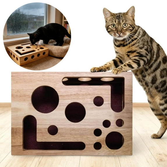 Cat Scratch Puzzle Enrichment Box,Cat Nail File Enrichment Box - Cats ...