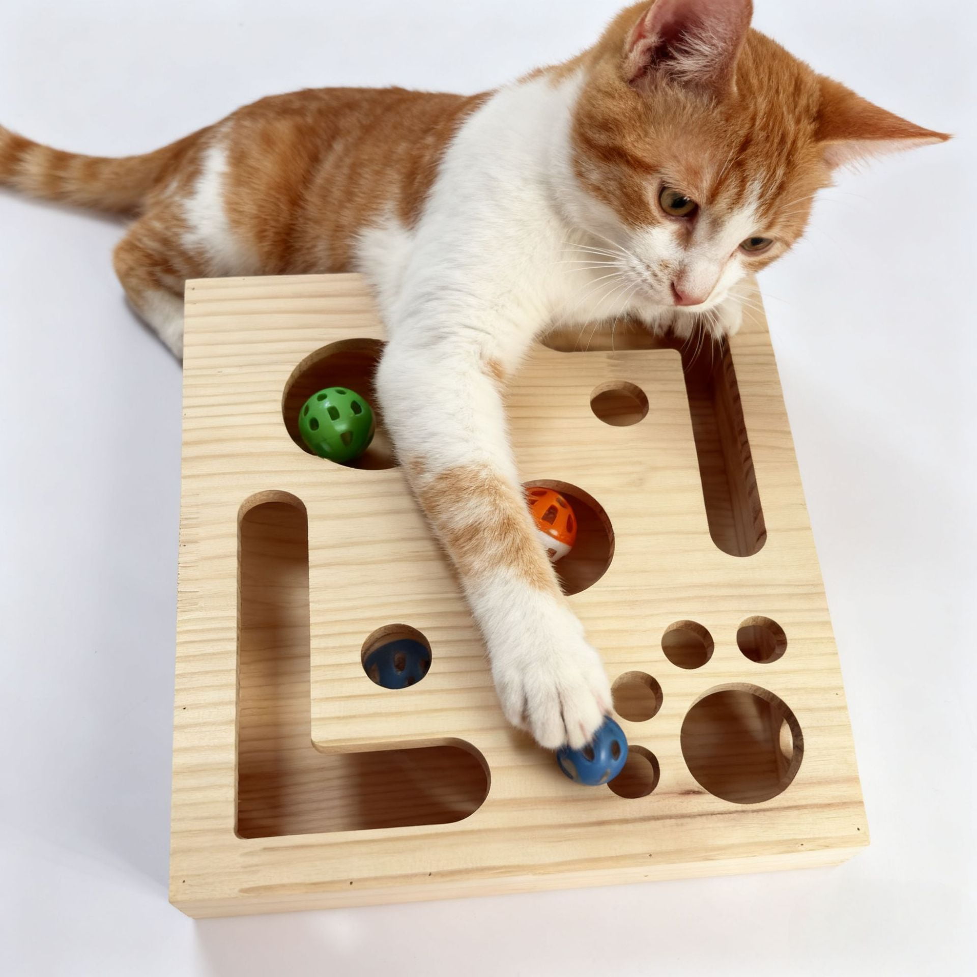 Cat Scratch Puzzle Enrichment Box Pet Cat Nail File Alternative to ...