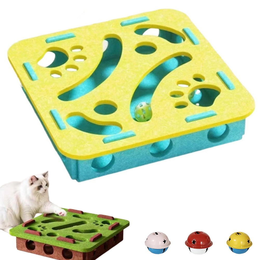 Cat Scratch Puzzle, Interactive Cat Scratch Puzzle Box, Self-Play Felt ...
