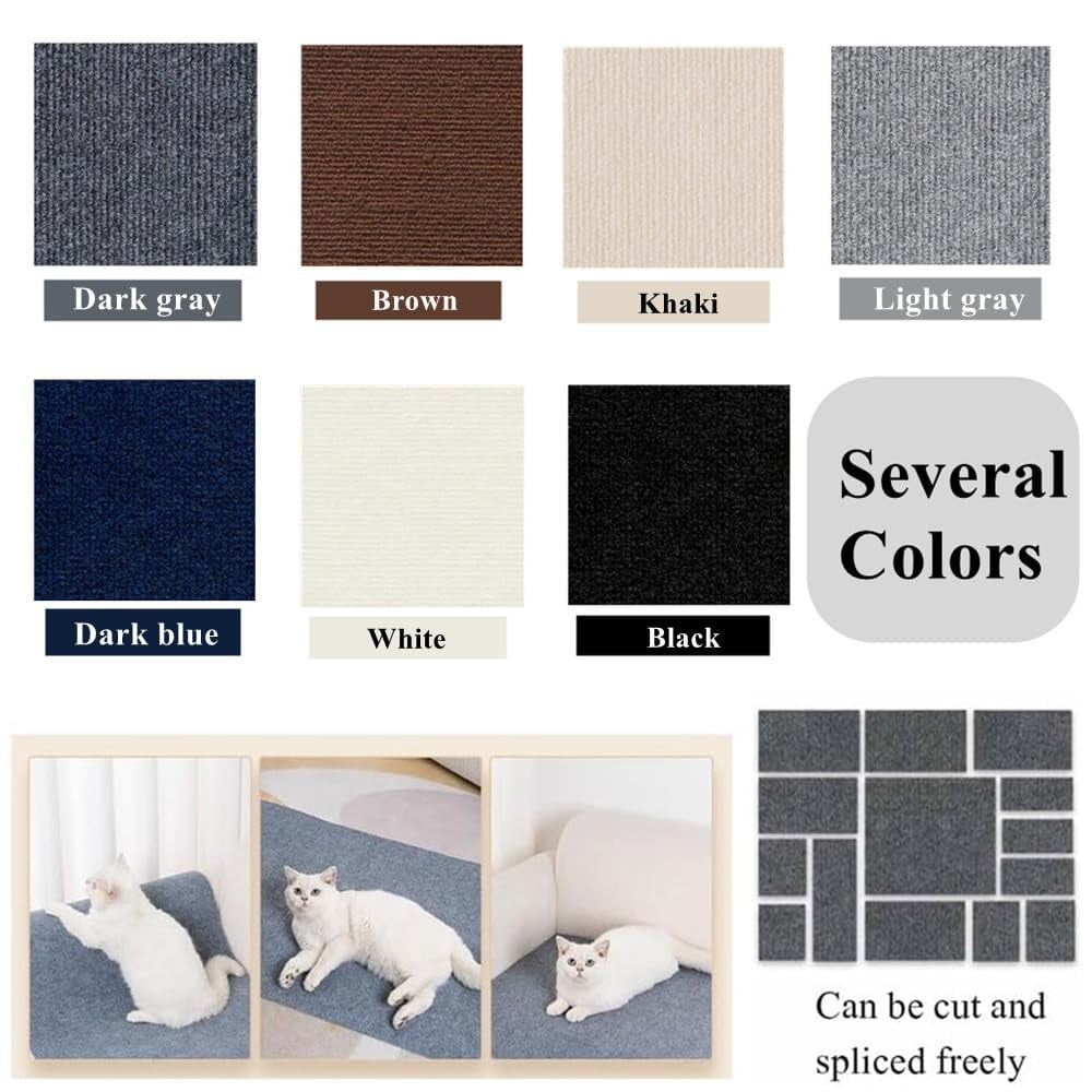 Cat Scratch Sofa Furniture Protector Mat, DIY Cat Scratch Pad Self ...