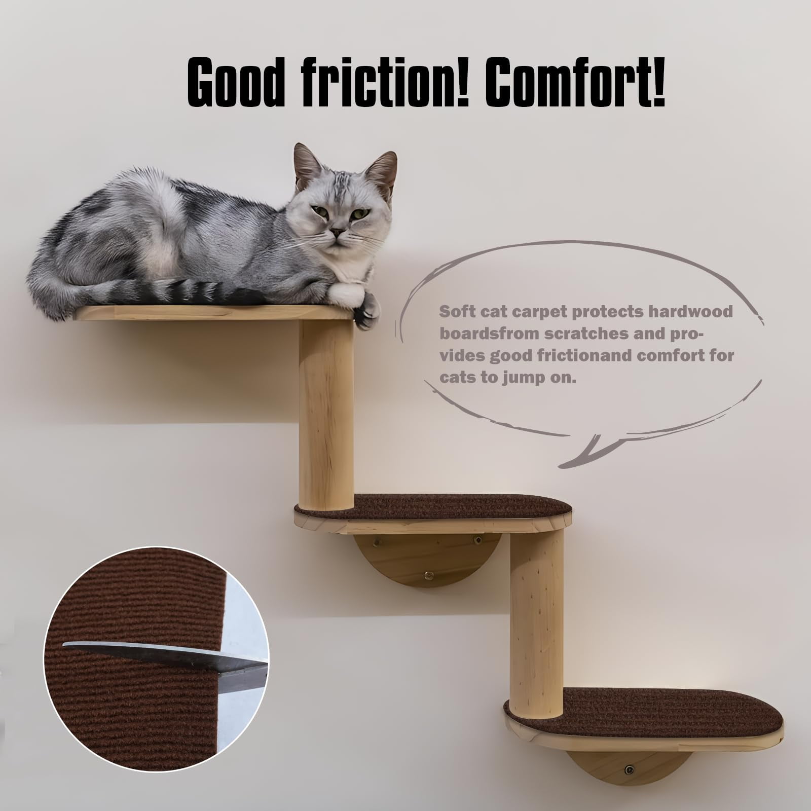 Cat Scratch Sofa Furniture Protector Mat, DIY Cat Scratch Pad Self ...