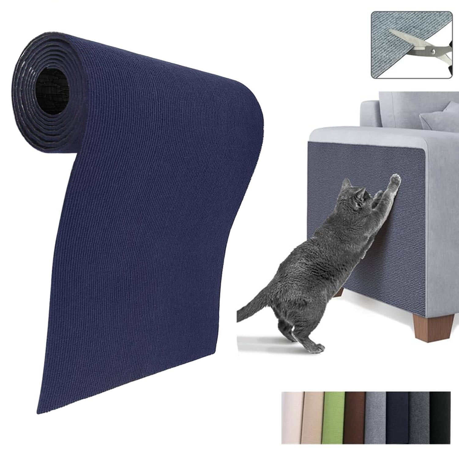 Cat Scratch Sofa Furniture Protector Mat, DIY Cat Scratch Pad Self ...