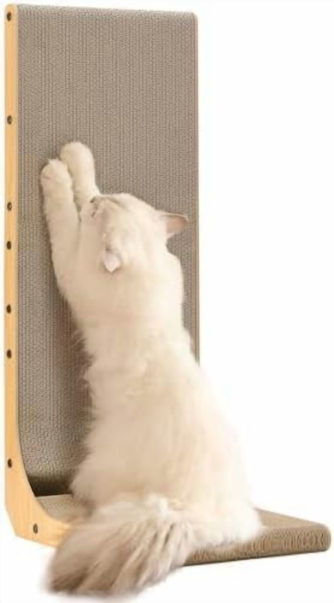 Cat Scratcher, 32.7 Inch L Shape Cat Scratch Pad Wall Mounted, Cat ...