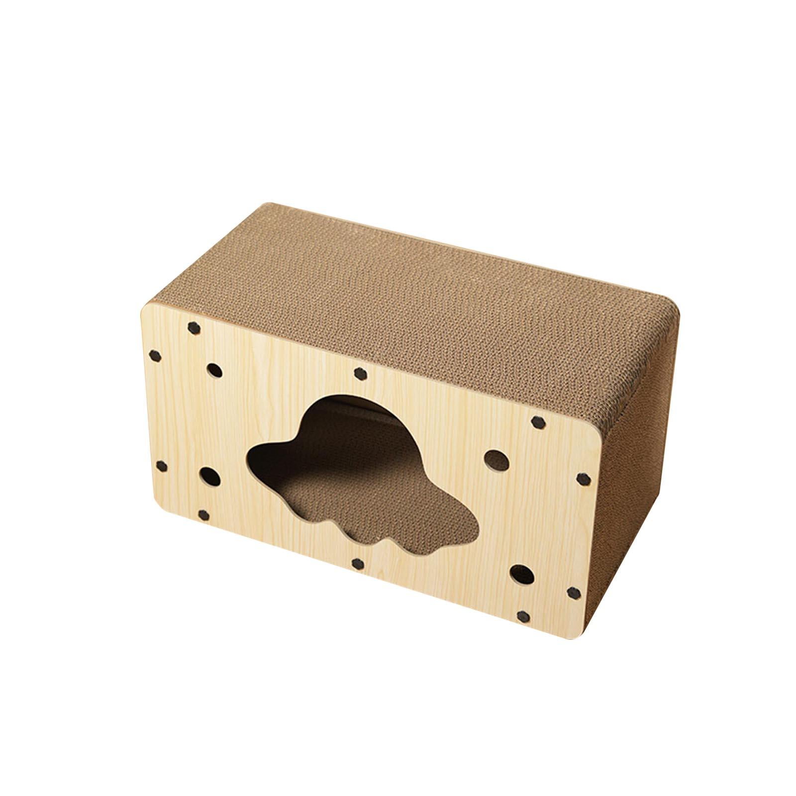 Cat Scratcher Box Lounge Scratching Board Corrugated Cardboard for ...