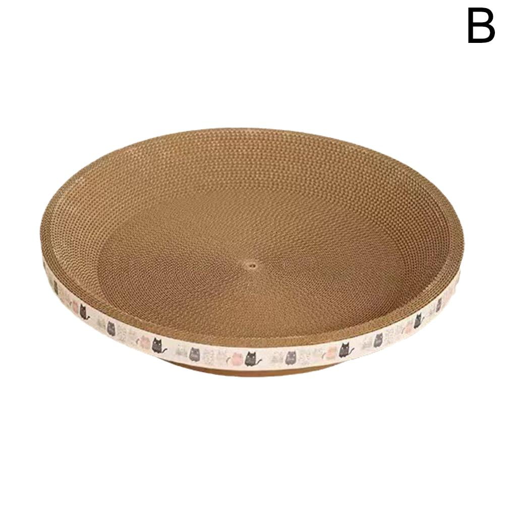 Cat Scratcher Cardboard Round Oval Cat Scratch Pad Bowl Nest for Indoor ...