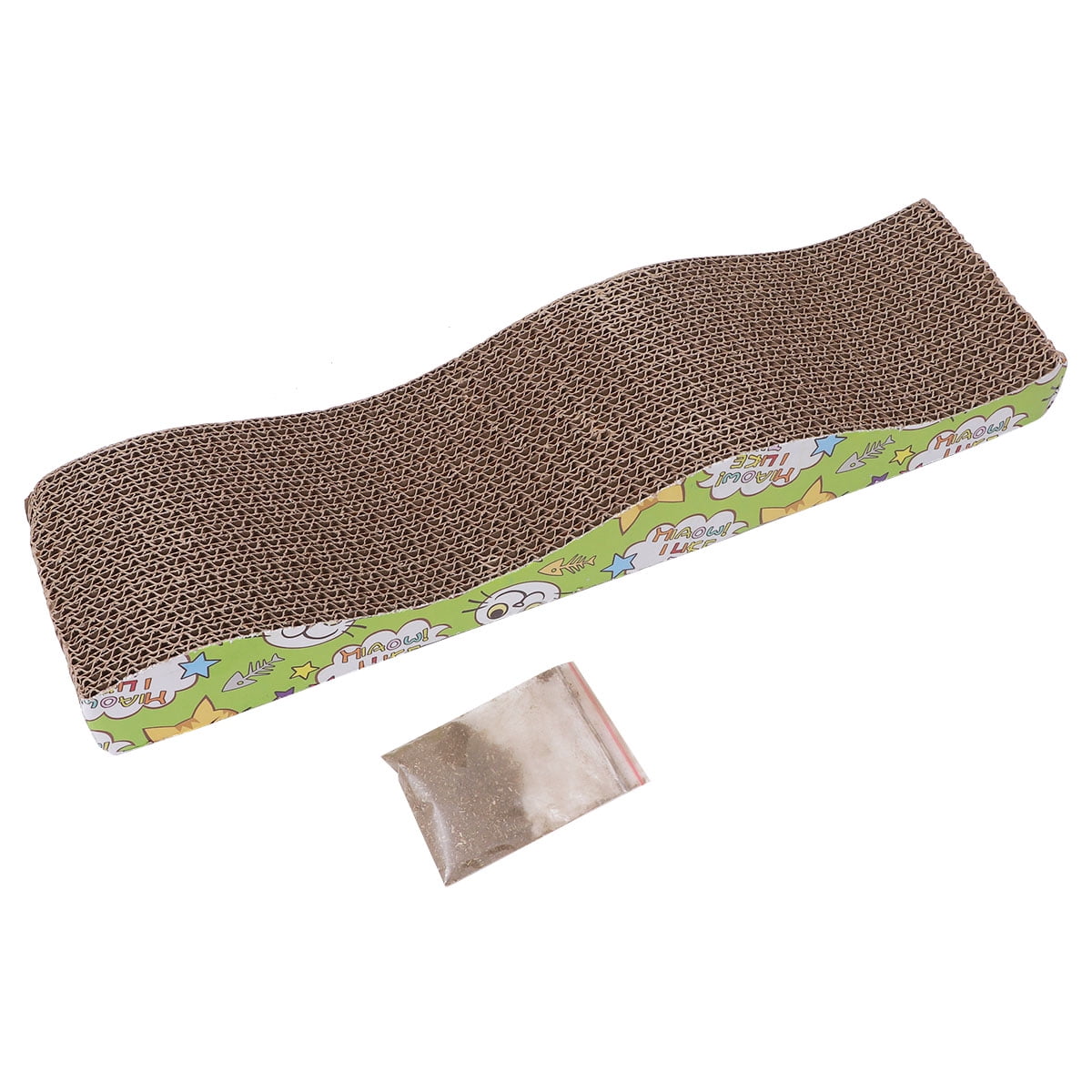 Cat Scratcher Cardboard with Catnip and Wave Design for Cats and ...