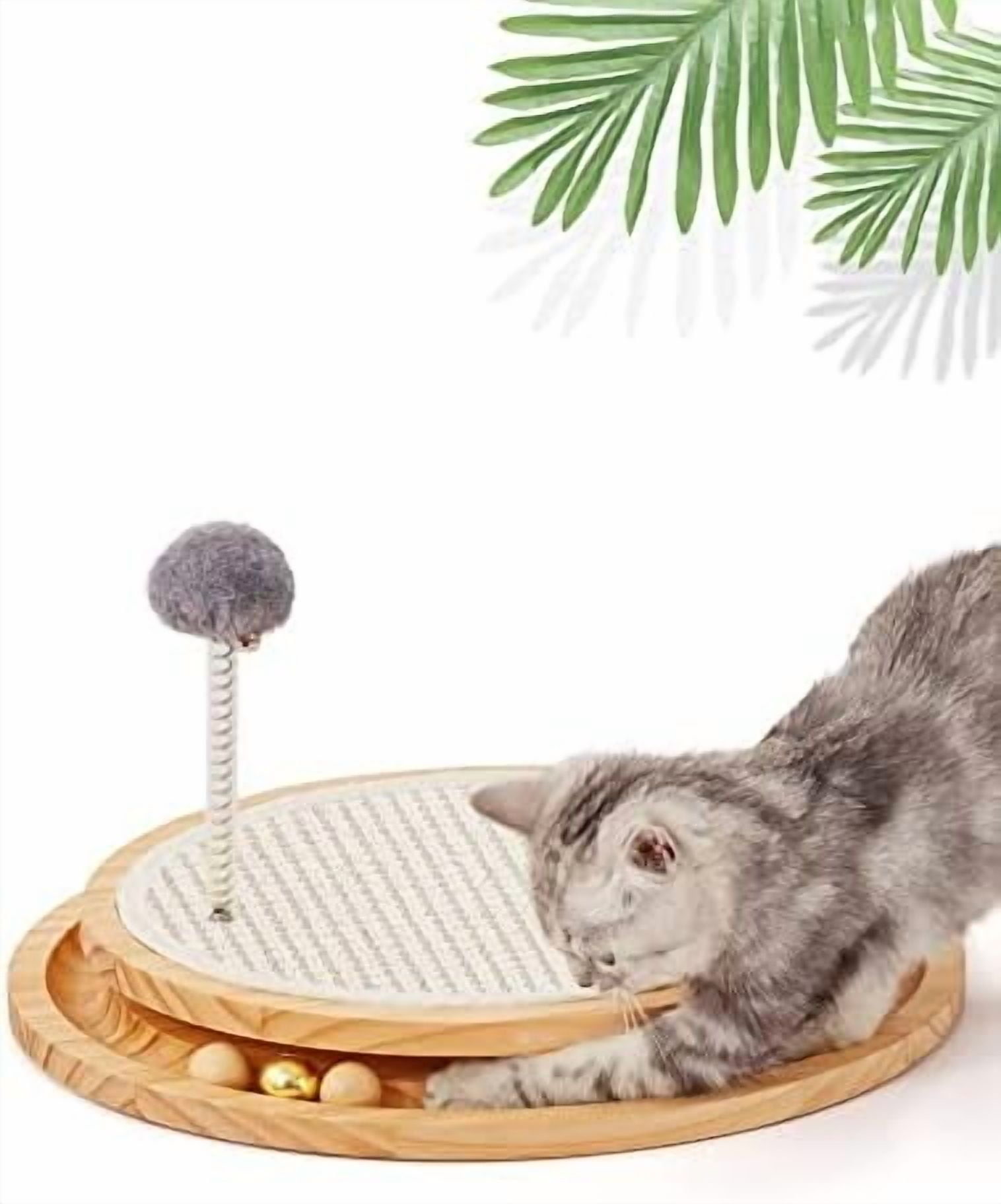 Cat Scratcher, Cat Natural Sisal Scratching Pad, Kitten Interactive Toy ...
