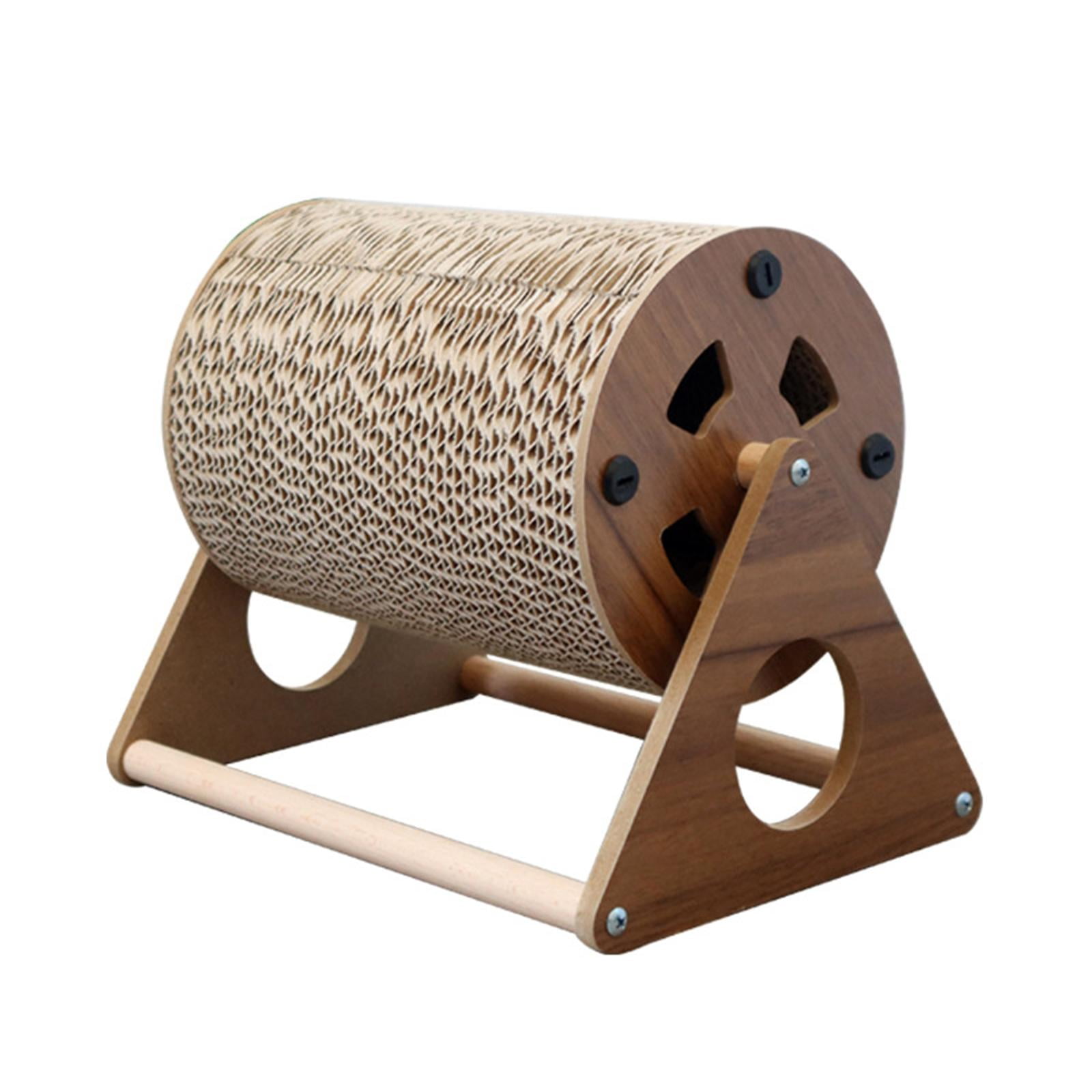 Cat Scratcher Cat Toy with Solid Wood Stand Exercise Scratch Post Wear ...