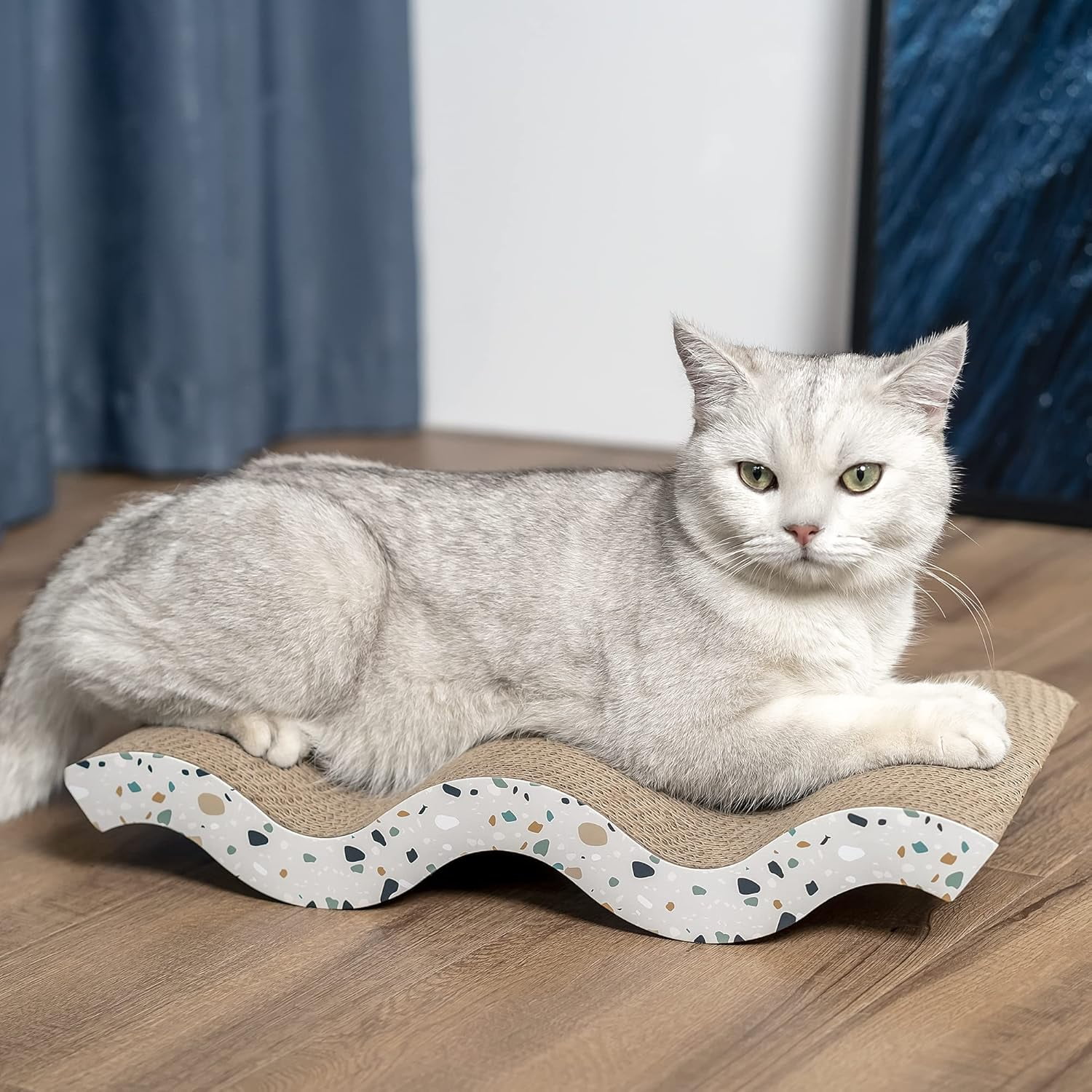 Cat Scratcher, Durable Scratch Pad, Corrugated Cardboard Scratching ...