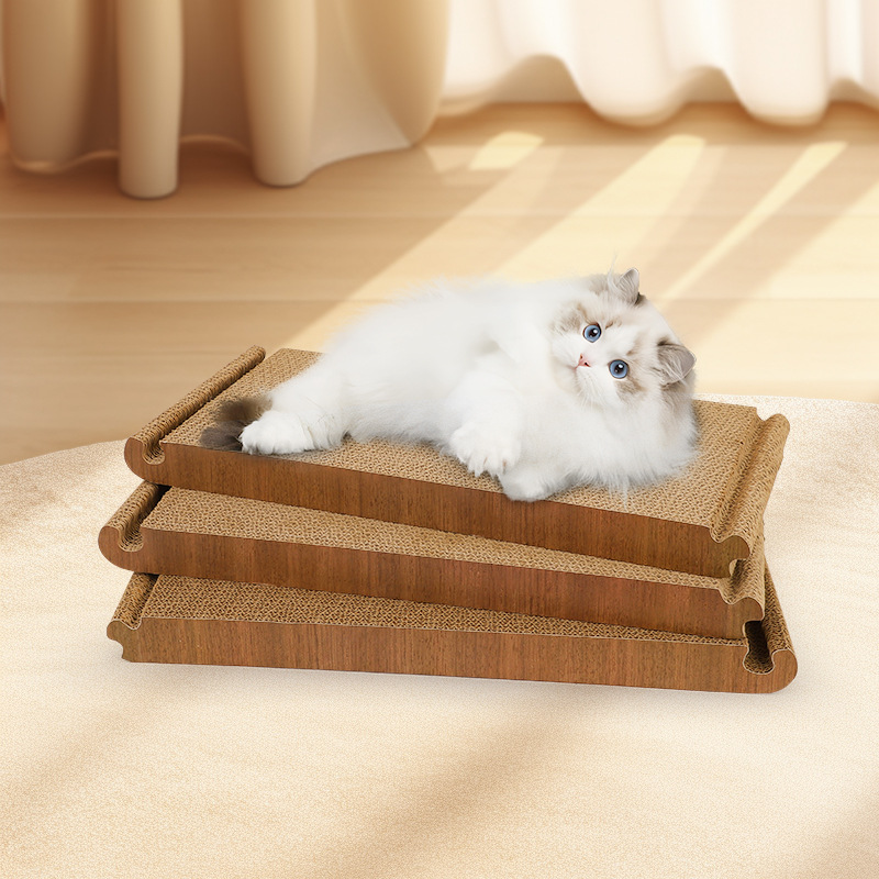 Cat Scratcher Foldable,Triangle Cat Scratching Board,6 Usable Sides Cat ...