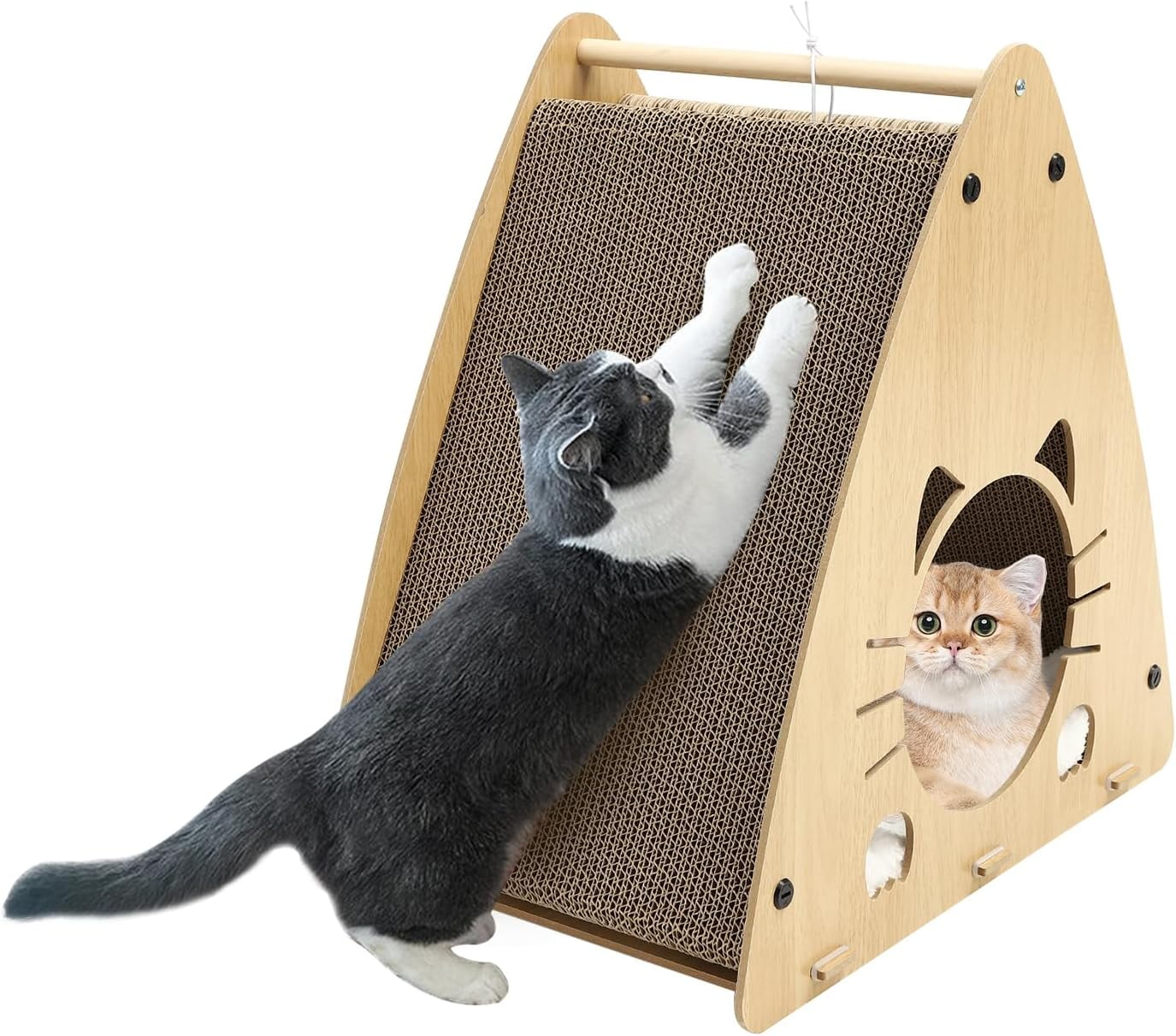 Cat Scratcher, Indoor, Large Breeds, Triangular Structure, Waterproof ...