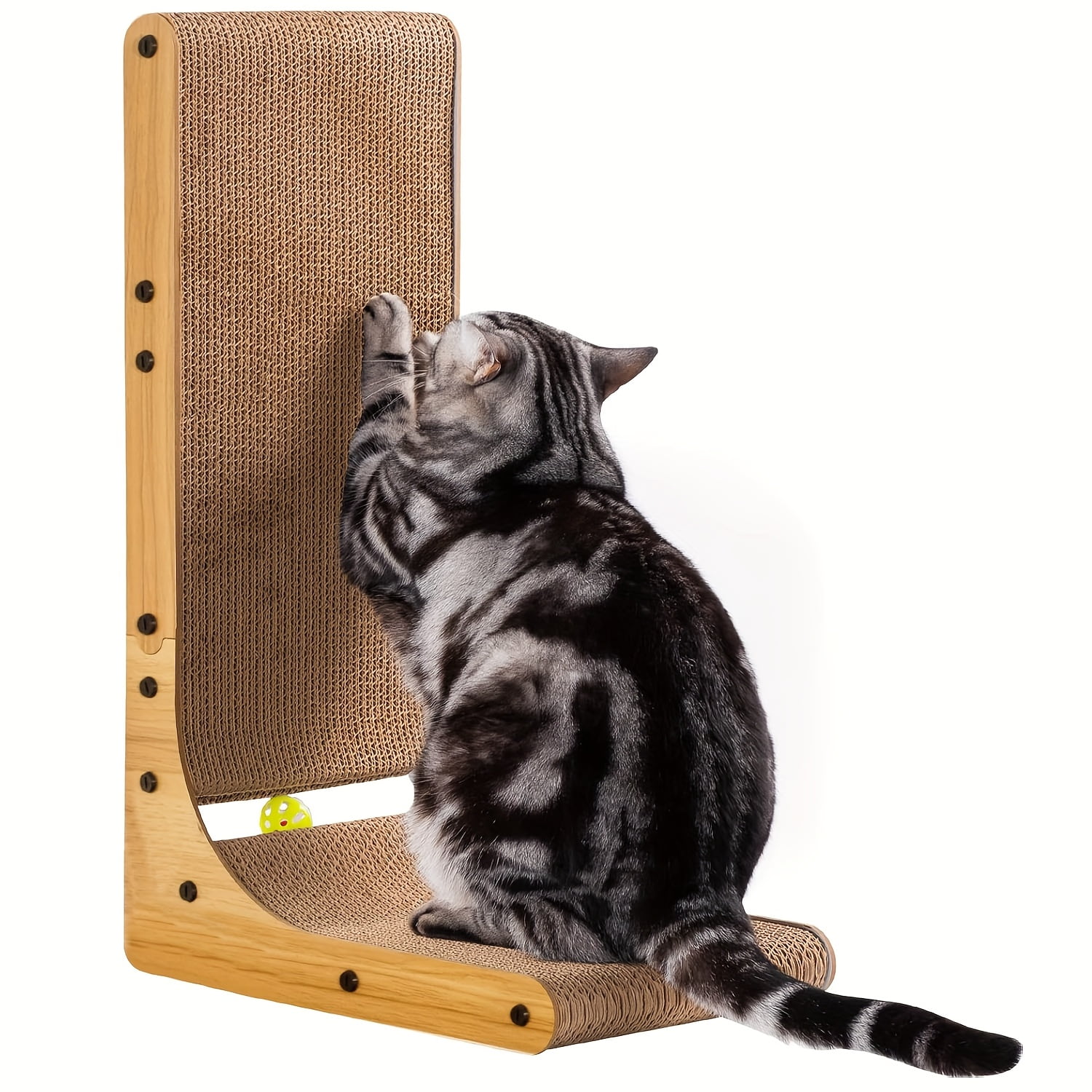 Cat Scratcher, L Shape Cat Scratch Pad Wall Mounted, Cat Scratching ...