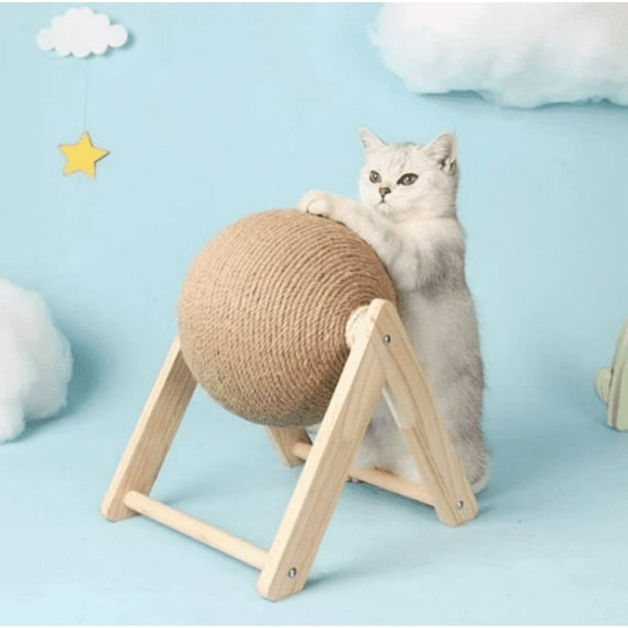 Cat Scratcher Toy Sisal Pet Toys, Interactive Cat Scratching Board with ...