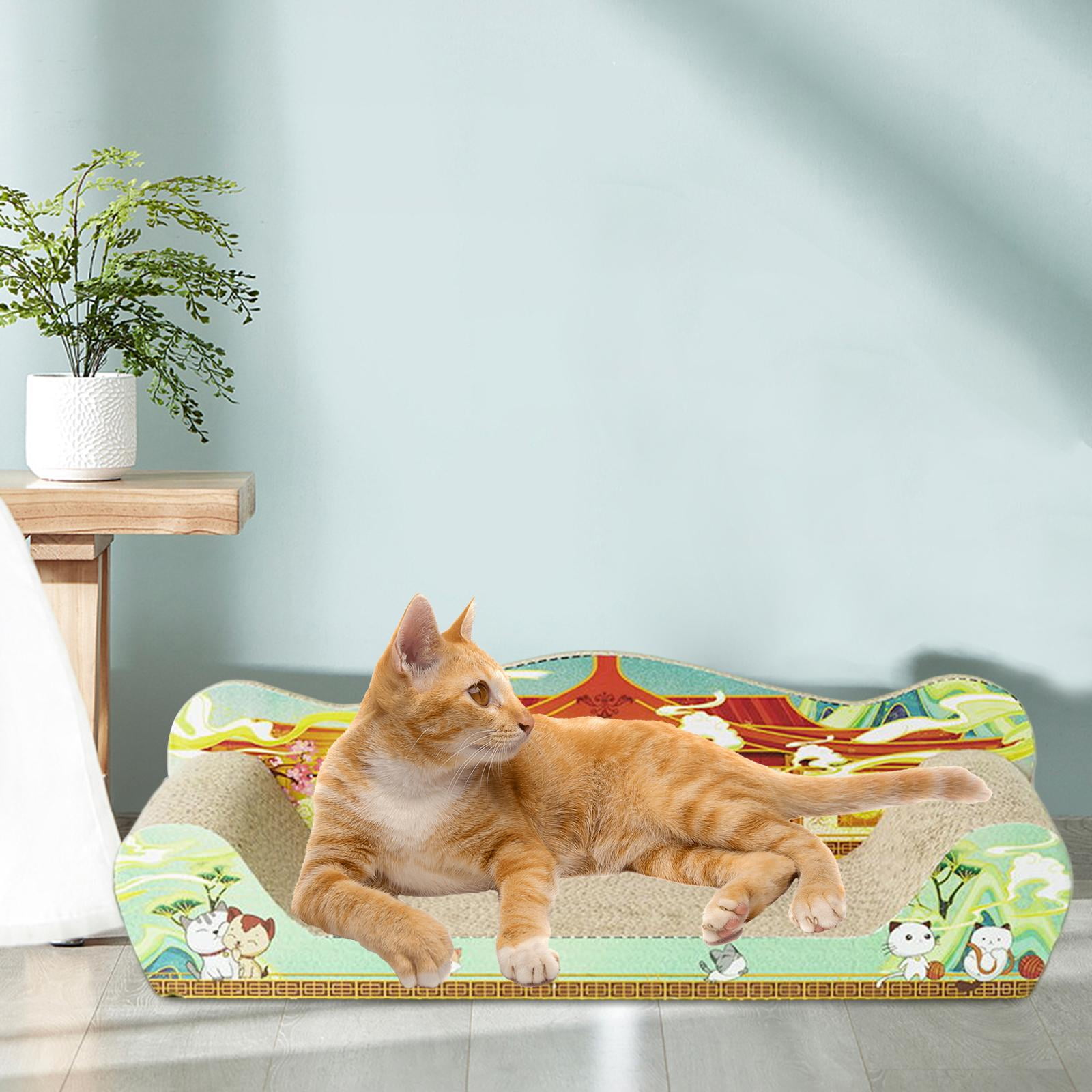 Cat Scratchers Cardboard Cat Scratch Bed Large Wide Prevents Furniture ...