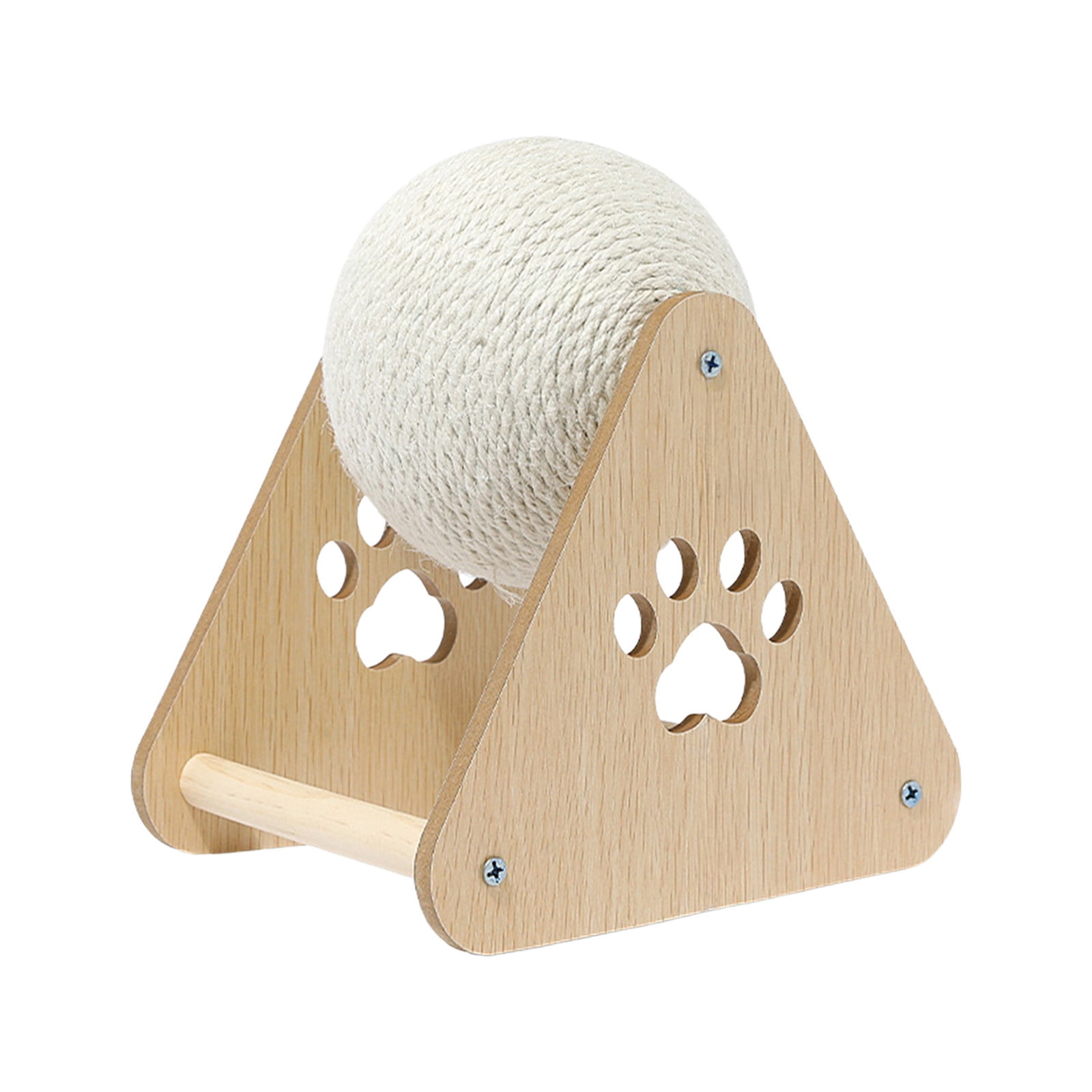 Cat Scratching Ball Roller Toy With Sisal And Rotating Wheel Climbing ...