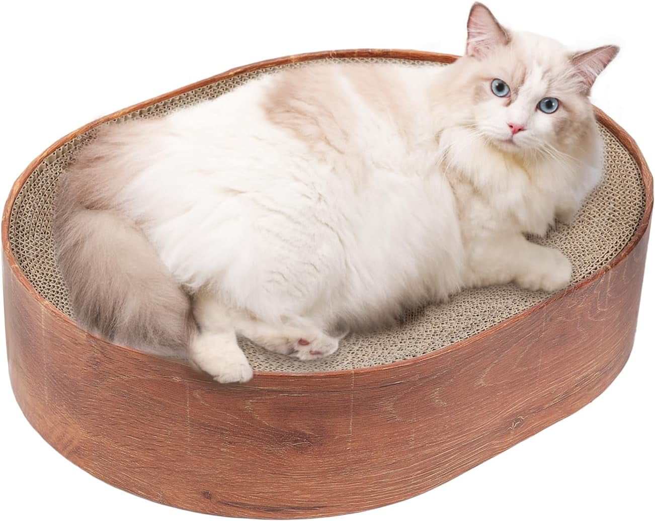 Cat Scratching Board, Corrugated Cardboard Cat Scratcher Bed Lounge ...