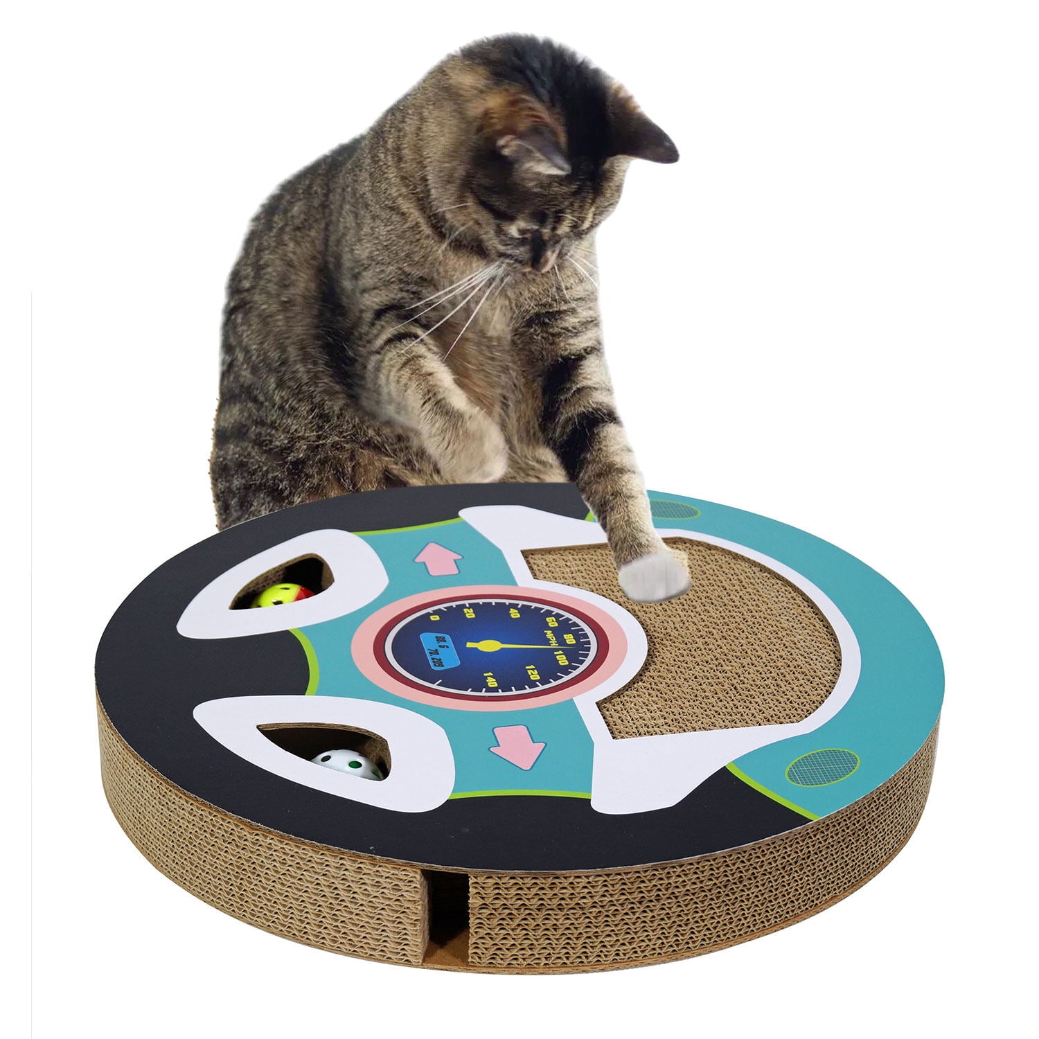 Cat Scratching Board Corrugated Game Box For Indoor Cats Cardboard Game ...
