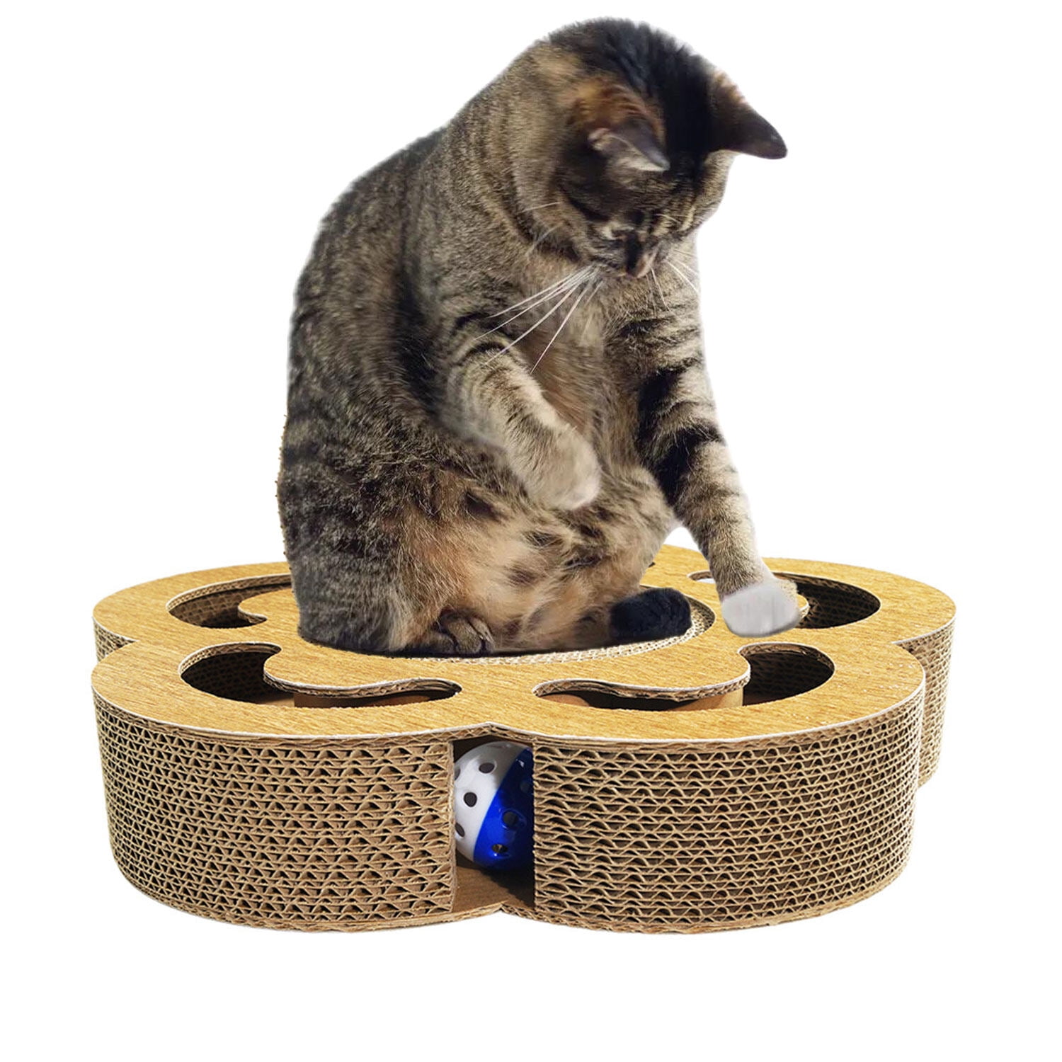 Cat Scratching Board Corrugated Game Box For Indoor Cats Cardboard Game ...