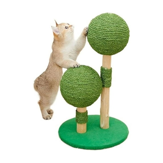 Cat Scratching Board Vertical Wood Scratching Post Cat Scratching Ball ...